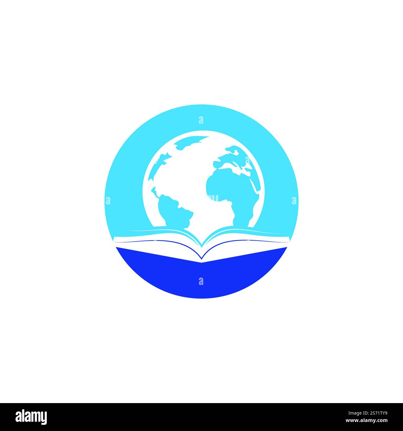 Book world vector logo template. Global book education design logo ...