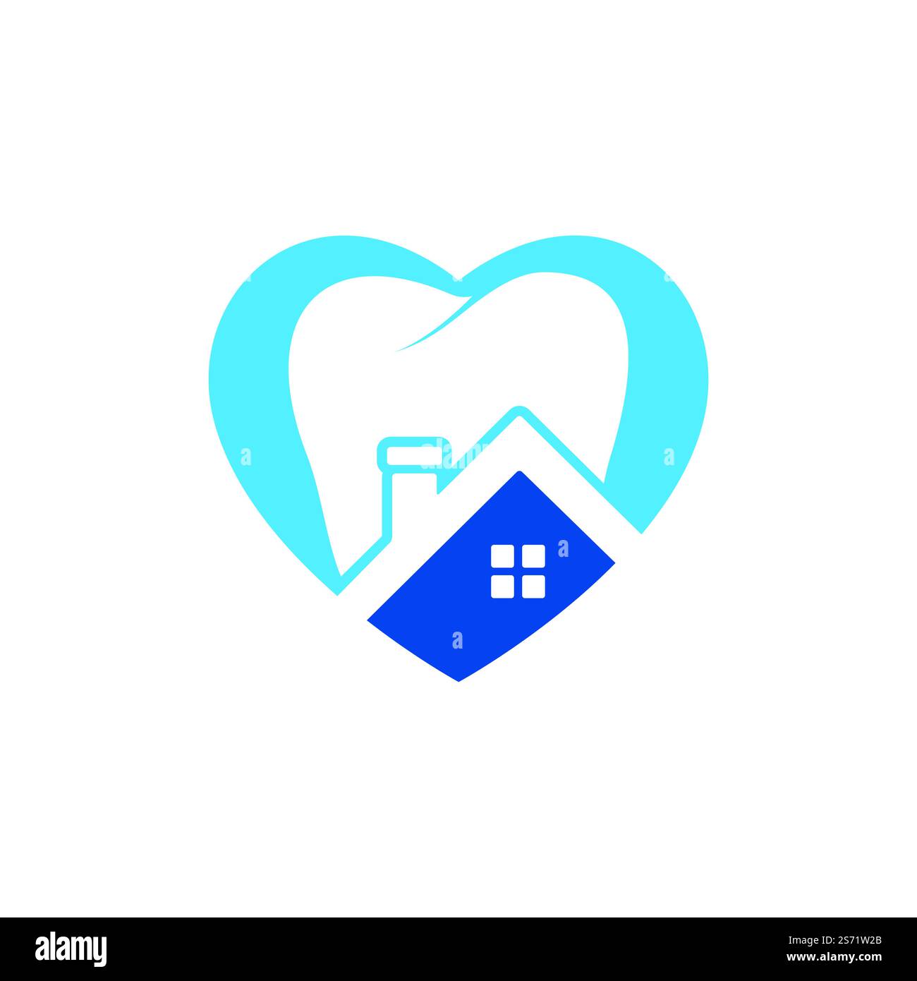 Tooth house vector logo design. Dental house icon logo design Stock ...