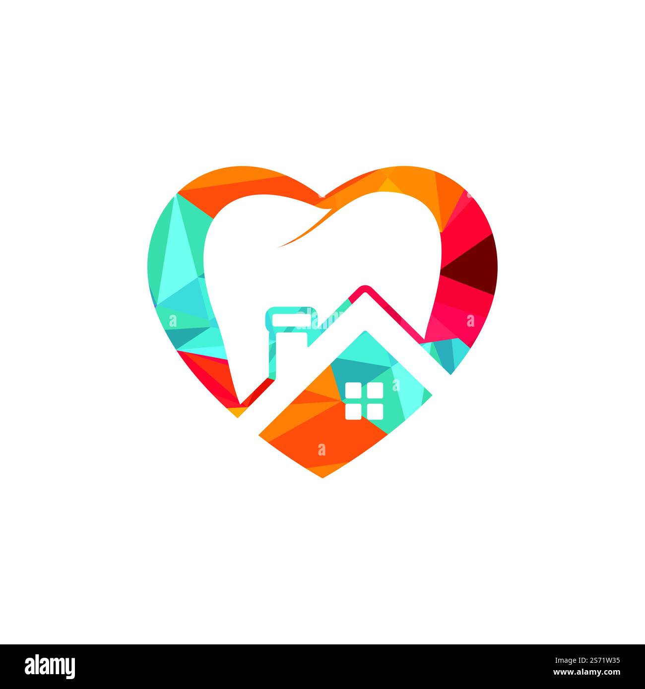 Tooth house vector logo design. Dental house icon logo design Stock ...