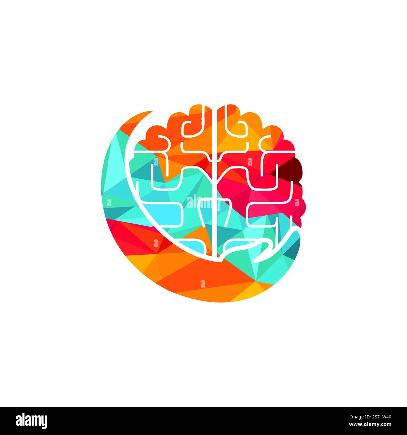 Brain care vector logo design. Smart care logo design concept Stock ...