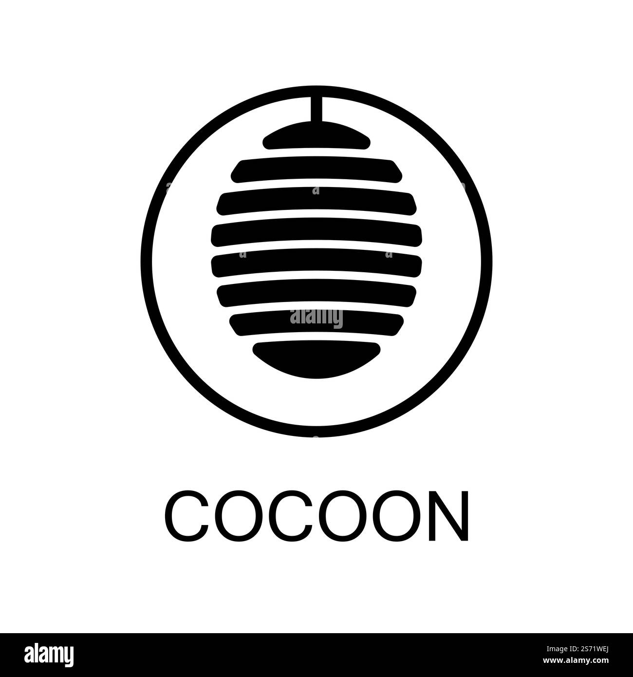 Cocoon illustration logo vector design Stock Vector Image & Art - Alamy