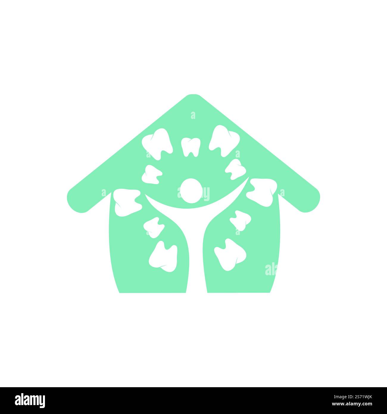 Dental clinic vector design template. Illustration tree icon with tooth ...