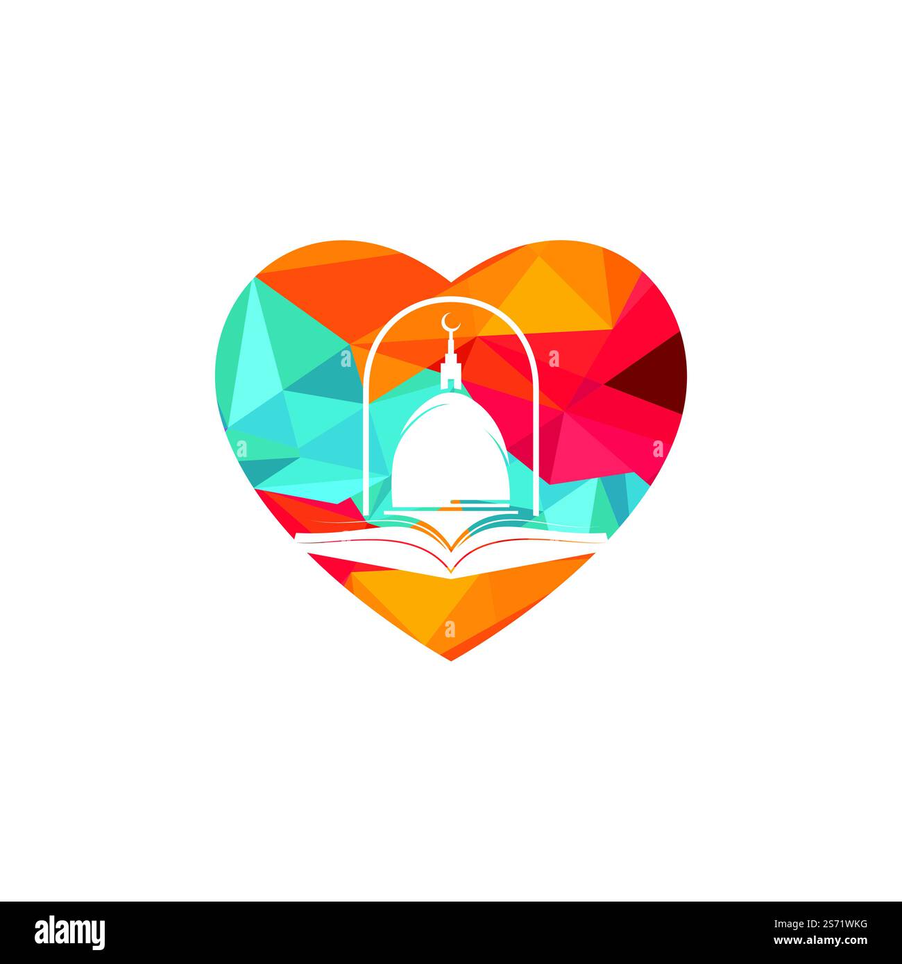 Islamic school vector logo design. Muslim learning logo template Stock ...