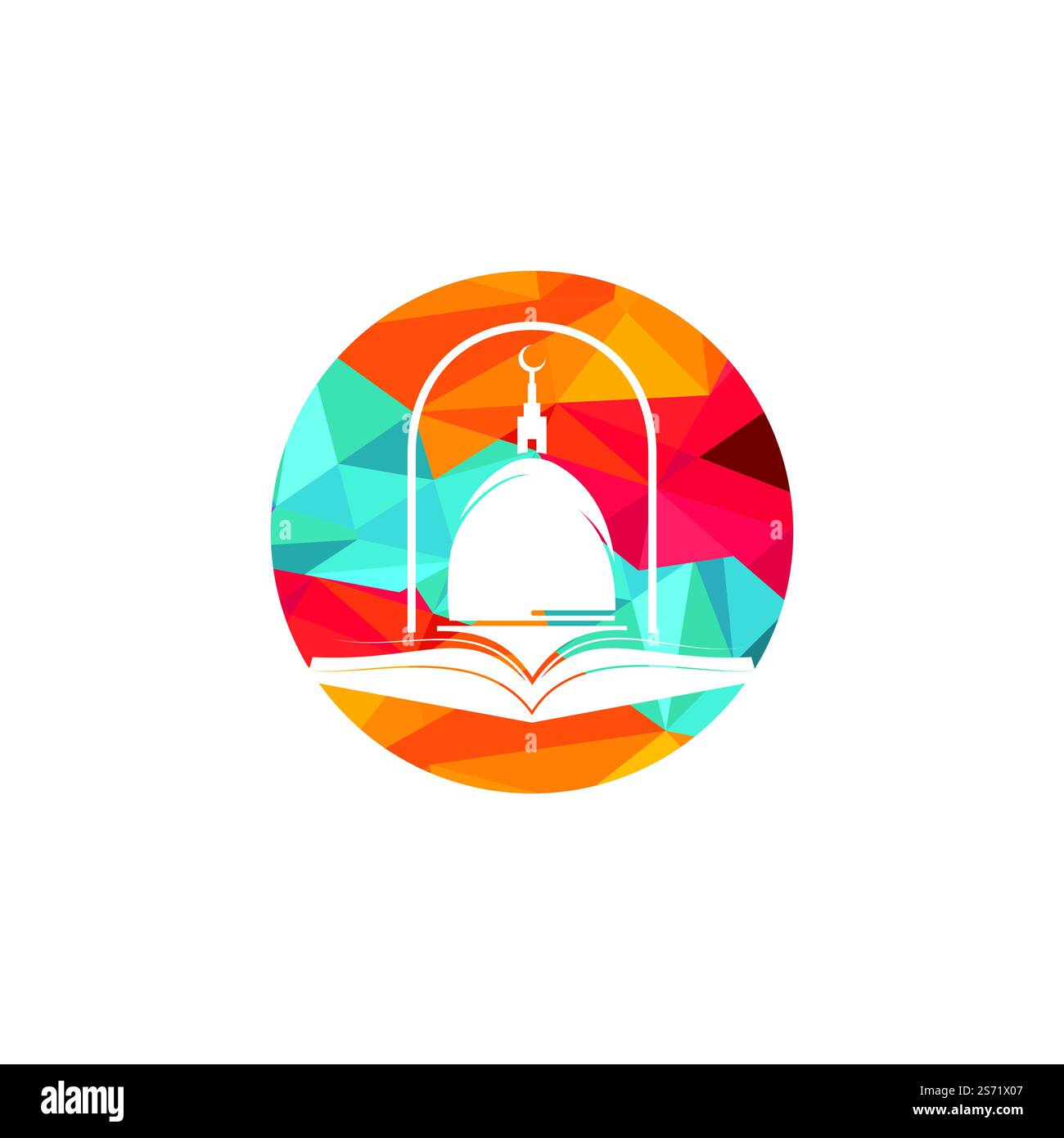 Islamic school vector logo design. Muslim learning logo template Stock ...
