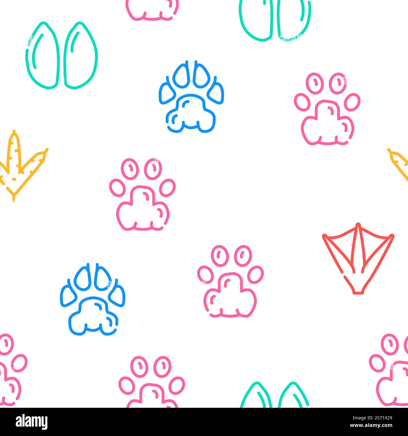 Hoof Print Animal, Bird And Human Shoe Set Vector. People Footprint And ...