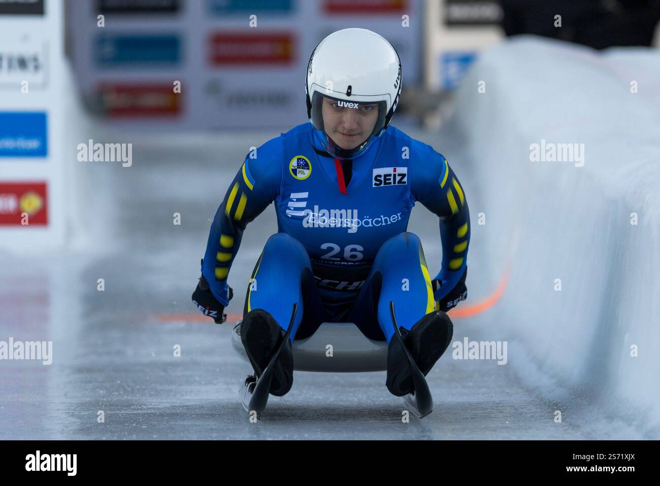 Winterberg, Deutschland. 18th Jan, 2025. Olena Smaha (UKR). Ebersp?cher ...