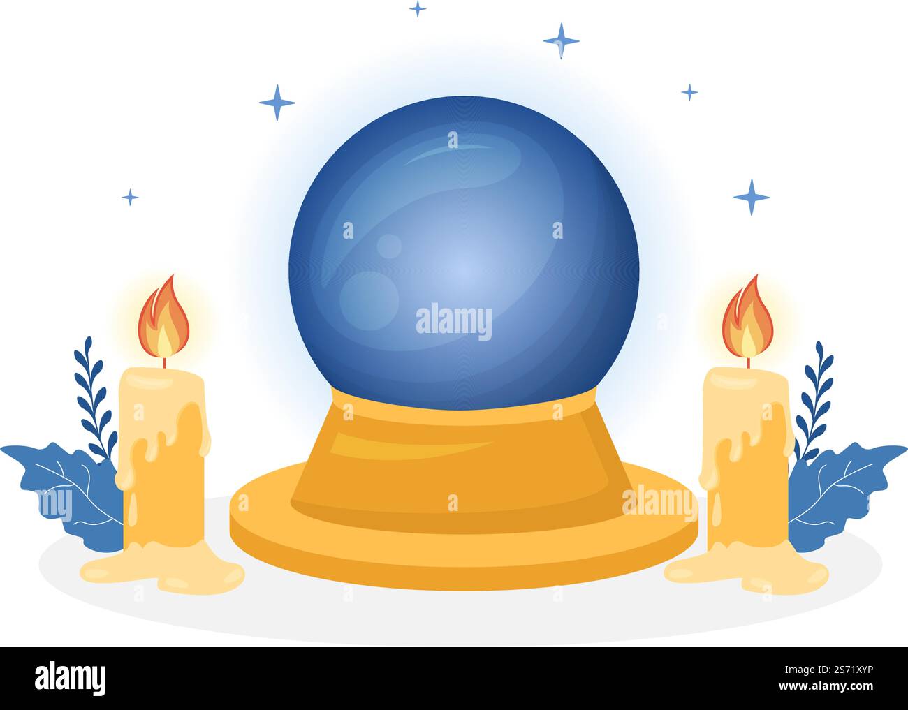 Fortune Teller Template Hand Drawn Cartoon Flat Illustration with ...