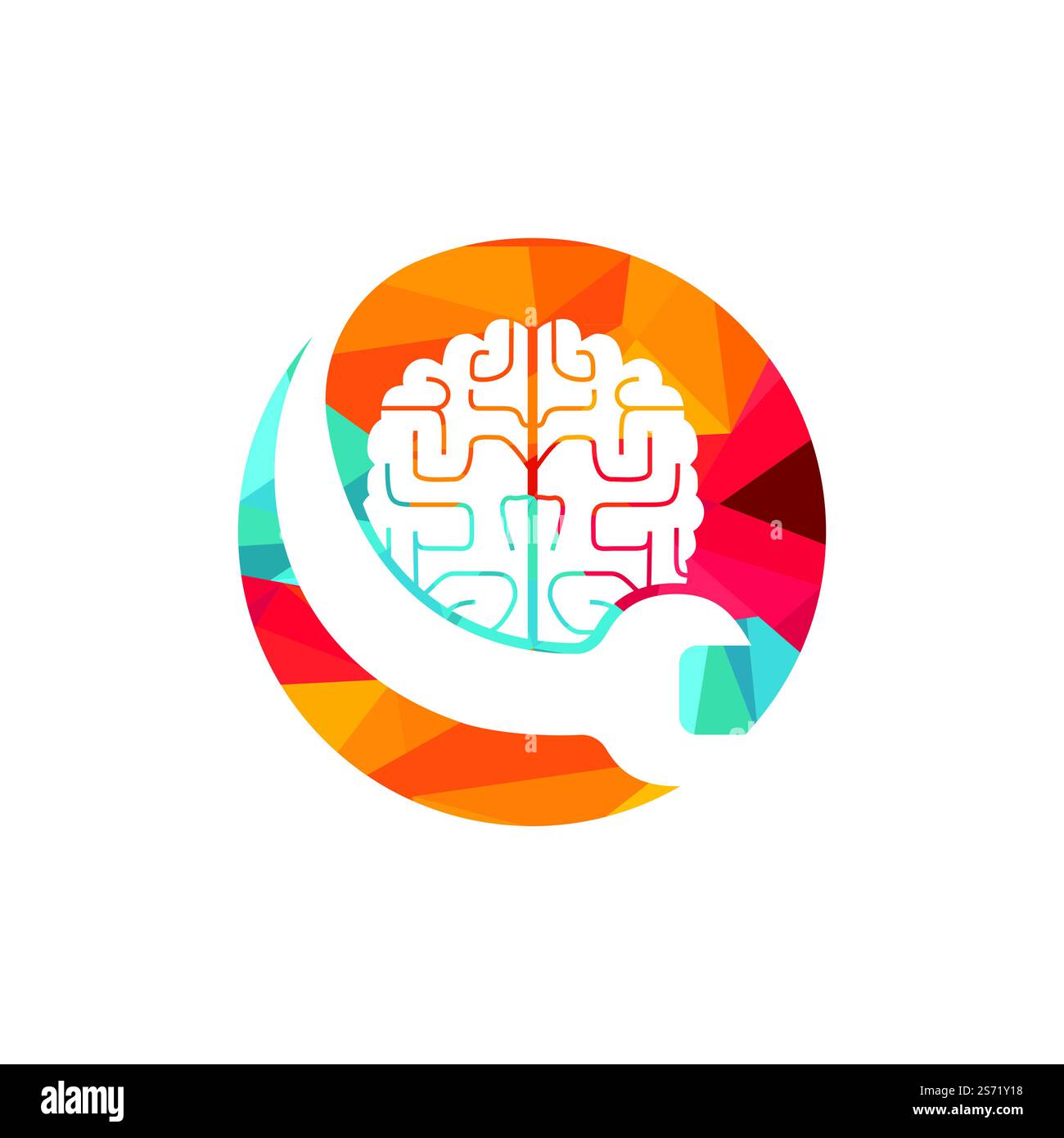 Brain repair vector logo design. Brain and wrench icon logo design ...