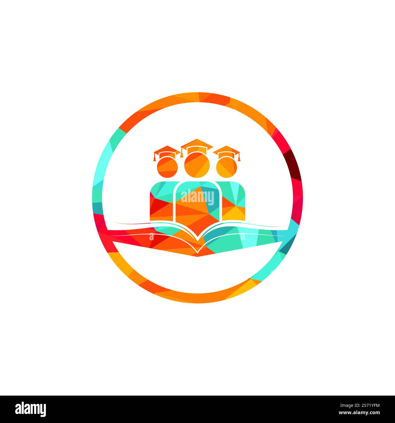 Education and learning vector logo design. Students and book icon ...