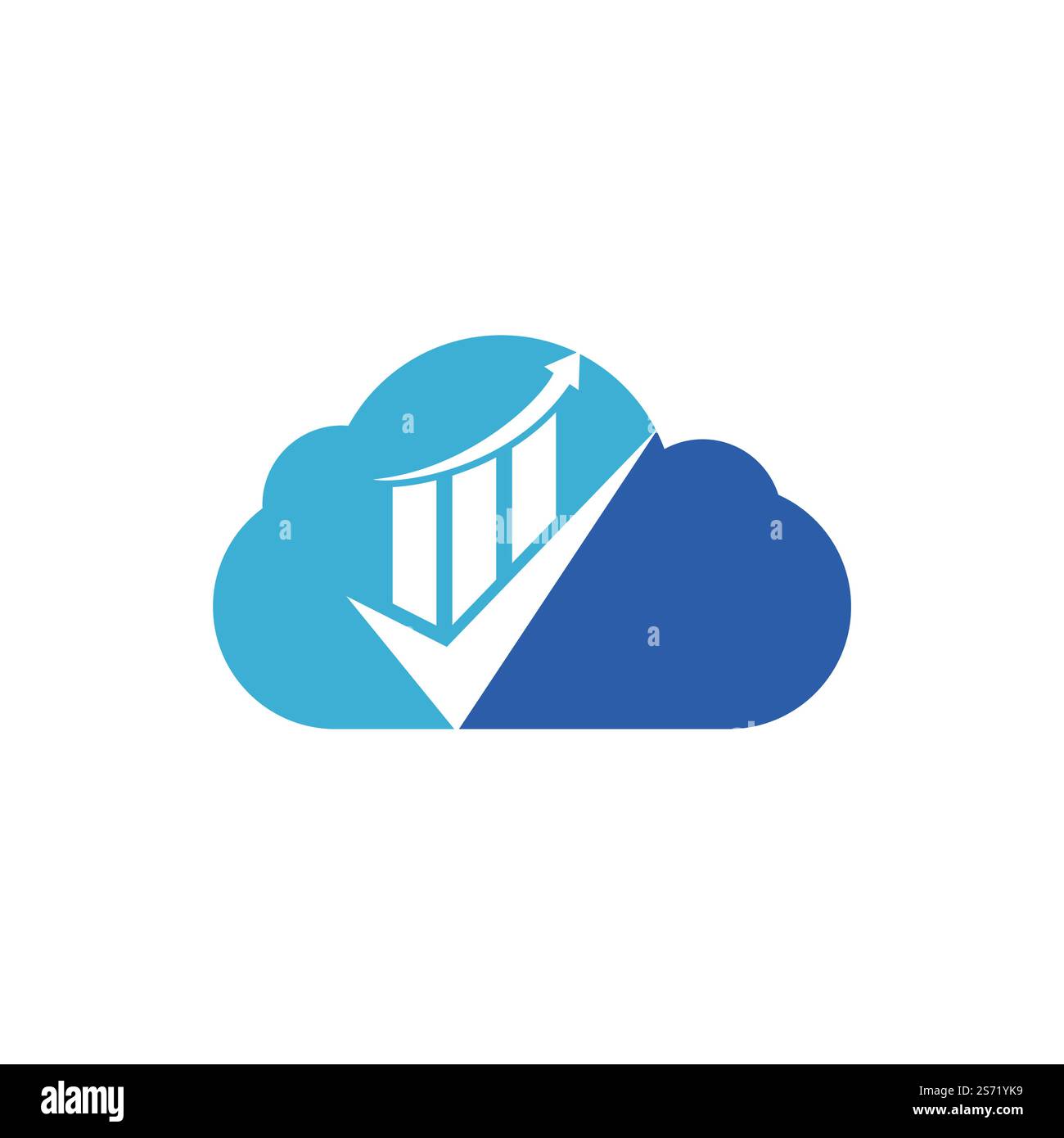 Stats check vector logo design template. Check mark for accounting ...