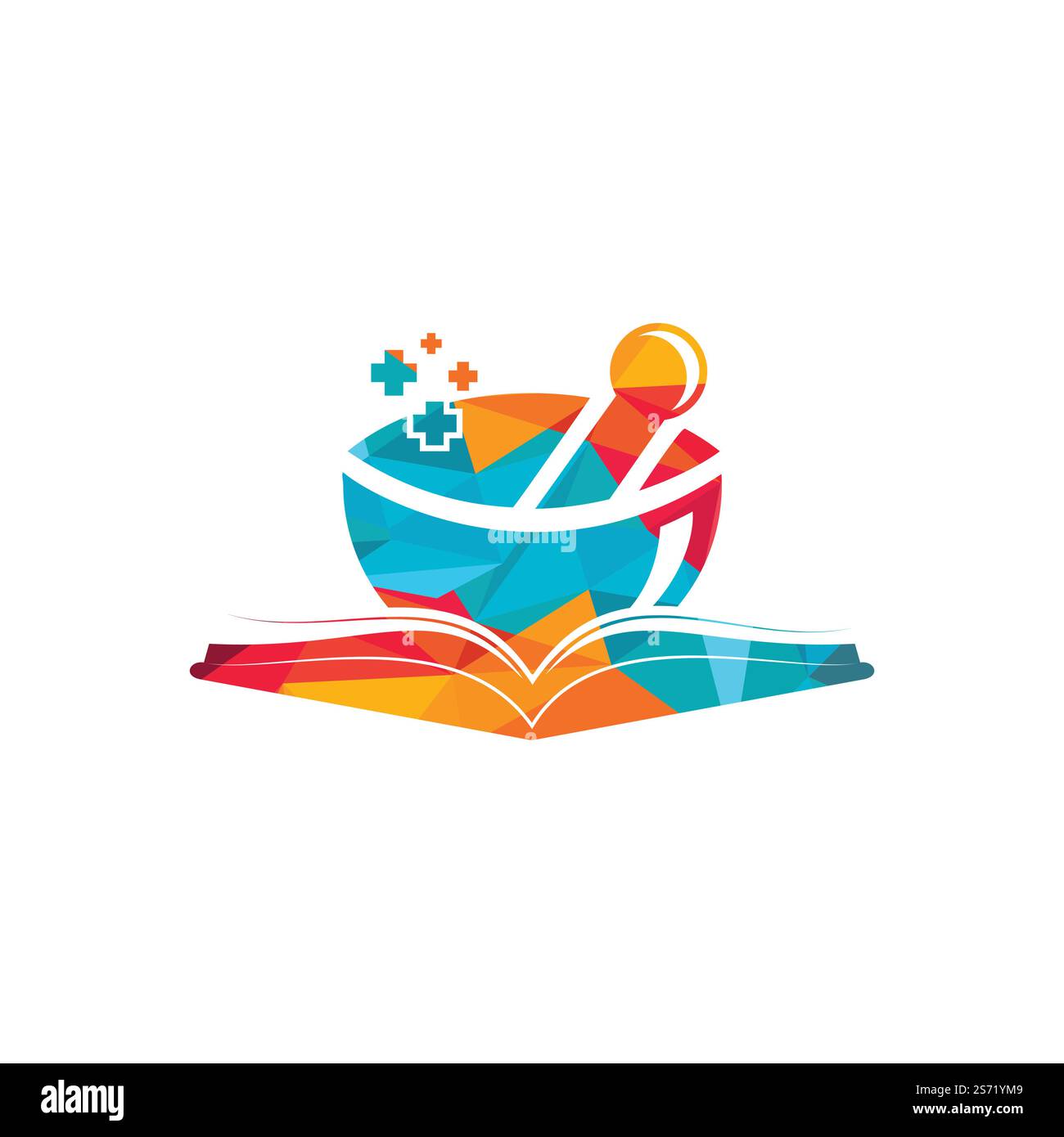 Pharmacy book vector logo design. Medical study logo design concept ...
