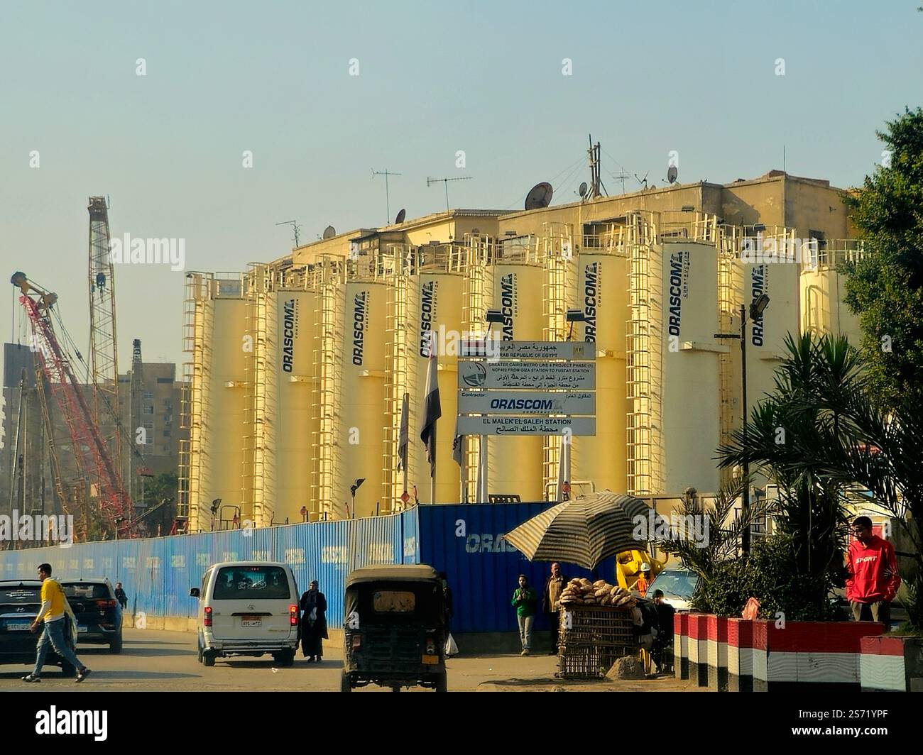 Cairo, Egypt, December 19 2024: El Malek El Saleh Station under ...