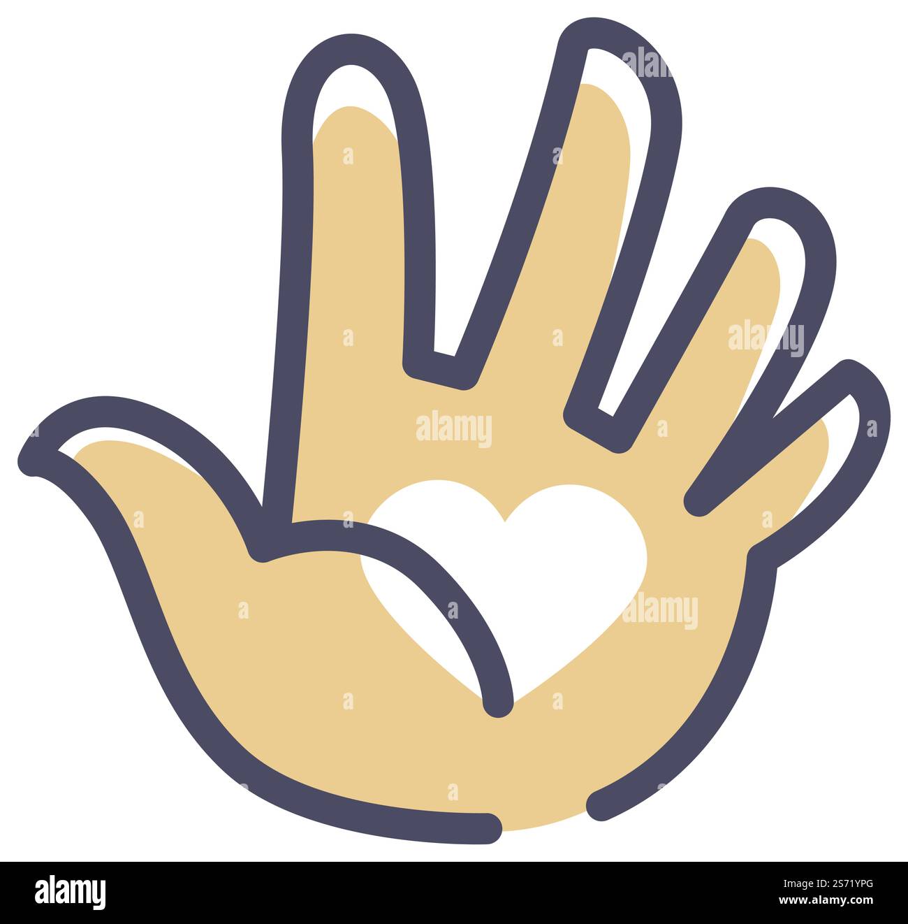 Symbol of kindness and love, volunteering and donation, partnership and ...