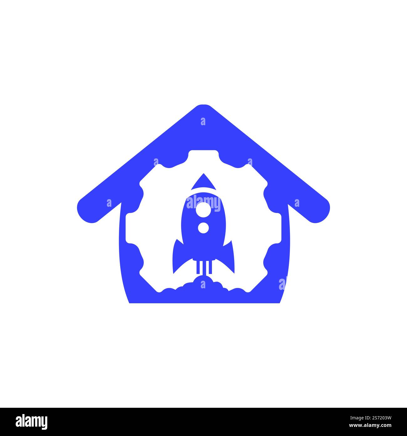 Rocket Gear vector logo design template Stock Vector Image & Art - Alamy
