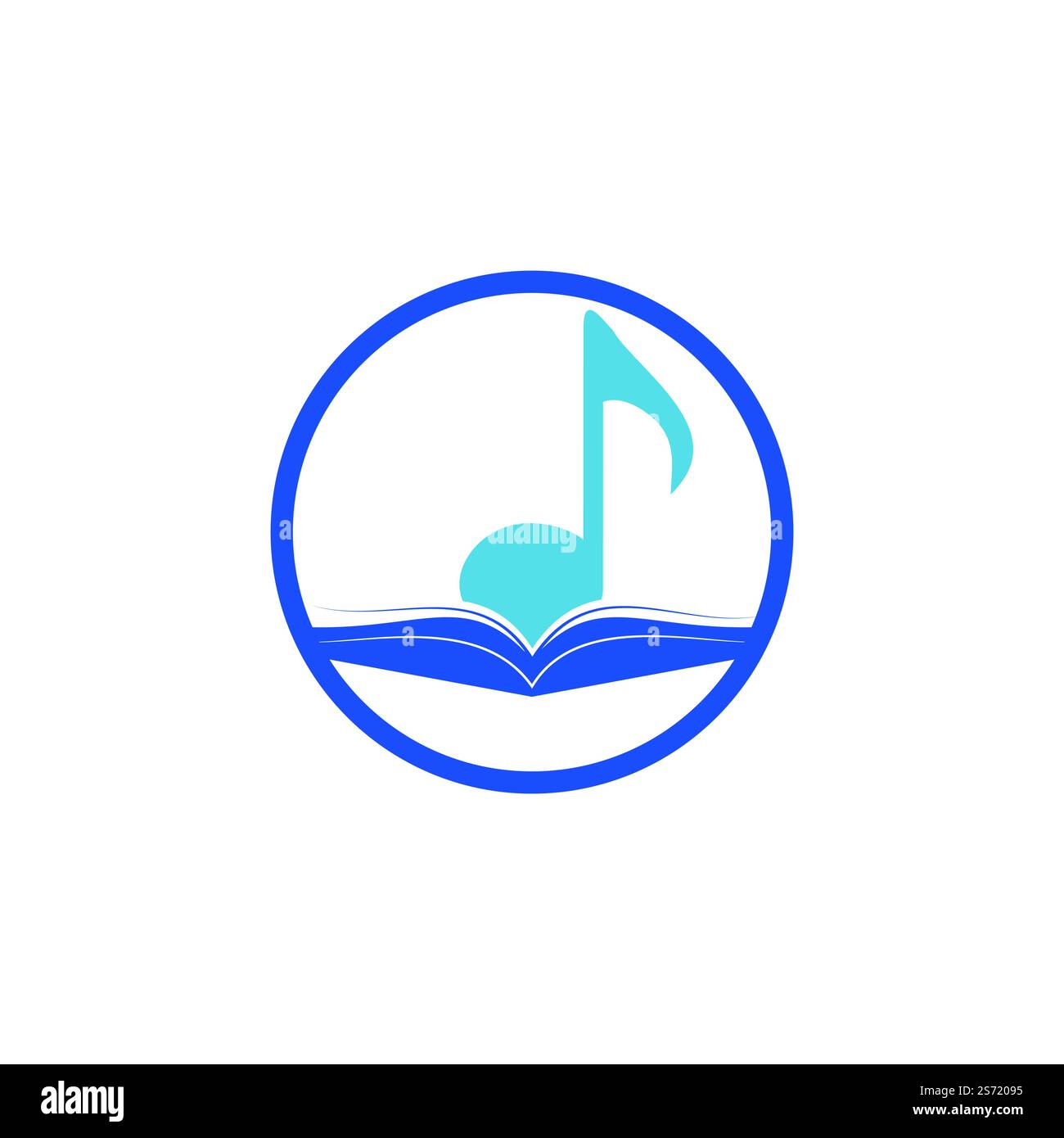 Music book vector logo design. Book and music note icon design Stock ...