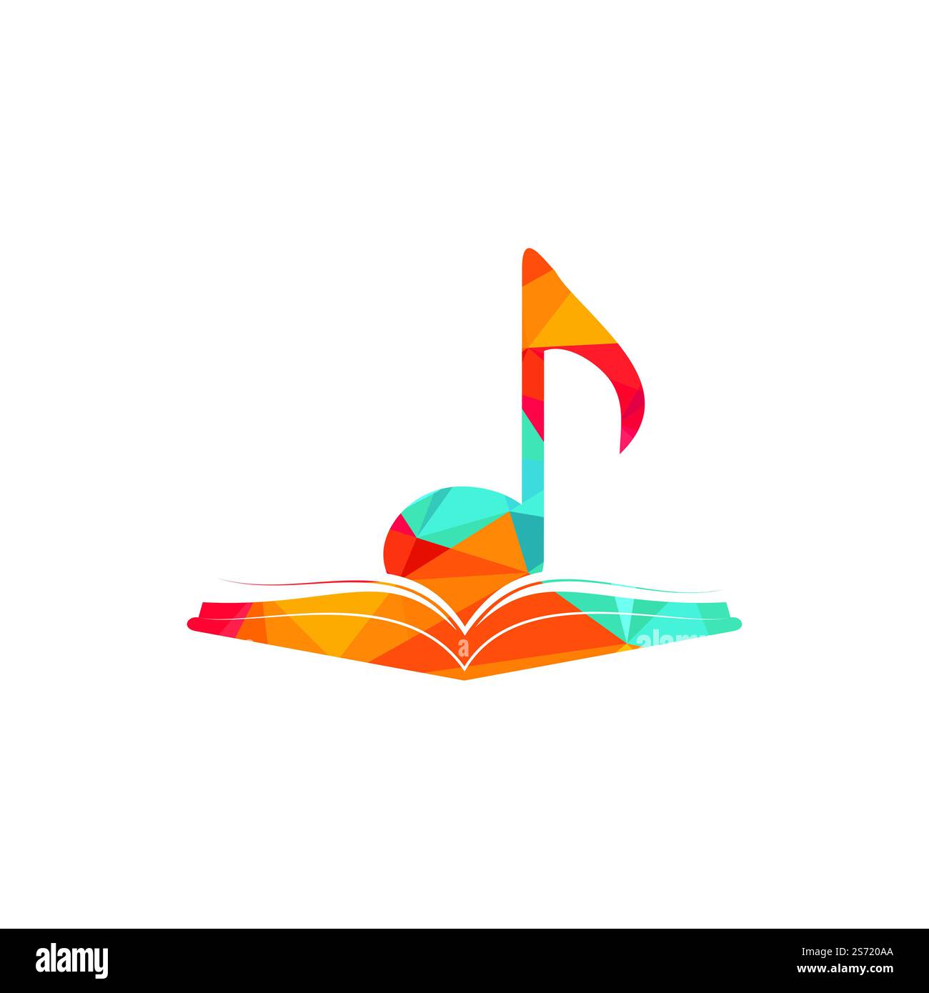 Music book vector logo design. Book and music note icon design Stock ...