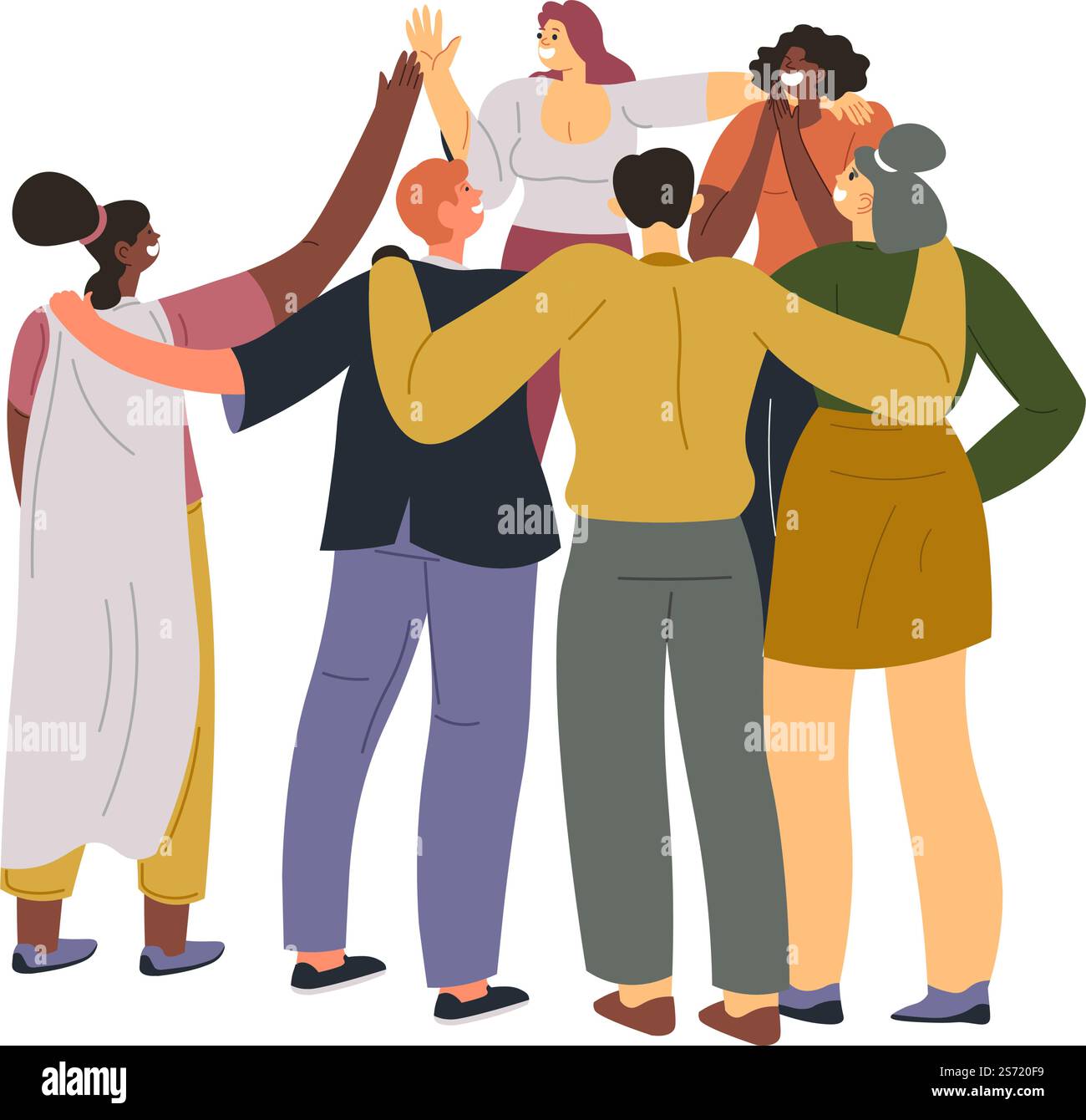 Joyful teenagers having fun Cut Out Stock Images & Pictures - Alamy