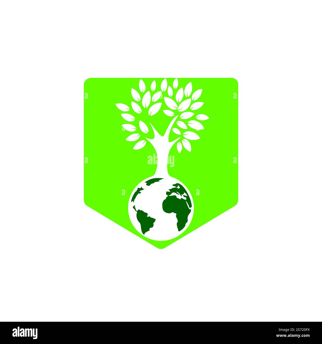 Globe tree vector logo design template. Planet and eco symbol or icon ...