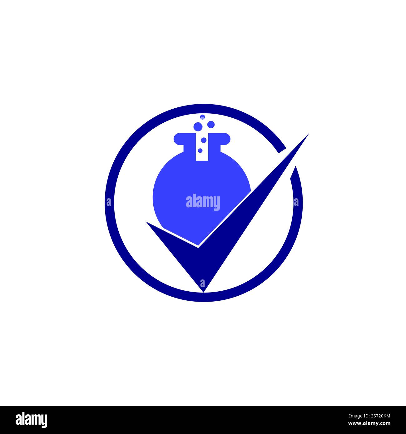 Lab Check vector logo design. Lab check verified logo vector icon ...
