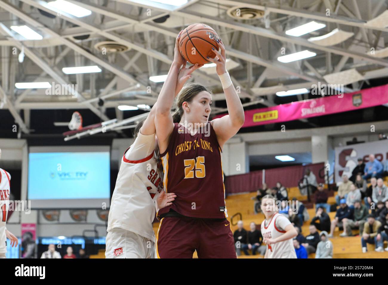 SPRINGFIELD, MA - JANUARY 18: Olivia Vukosa of Christ the King (25 ...
