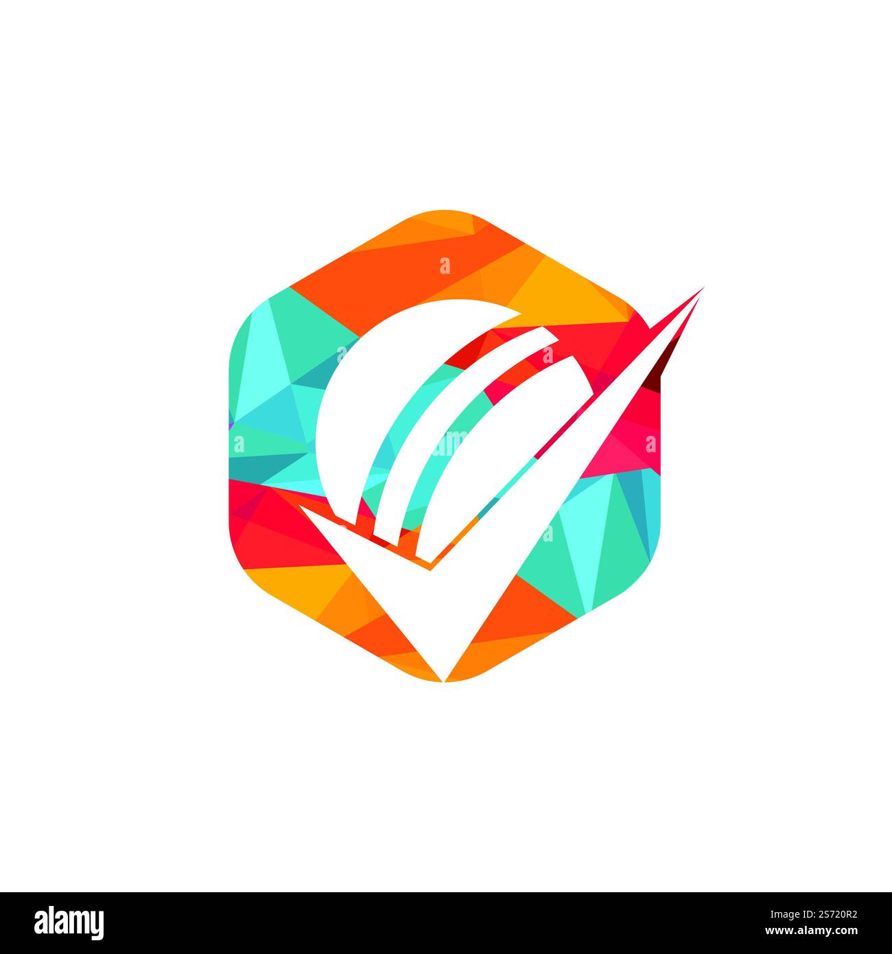 Check Cricket vector logo design. Cricket ball and tick icon logo Stock ...