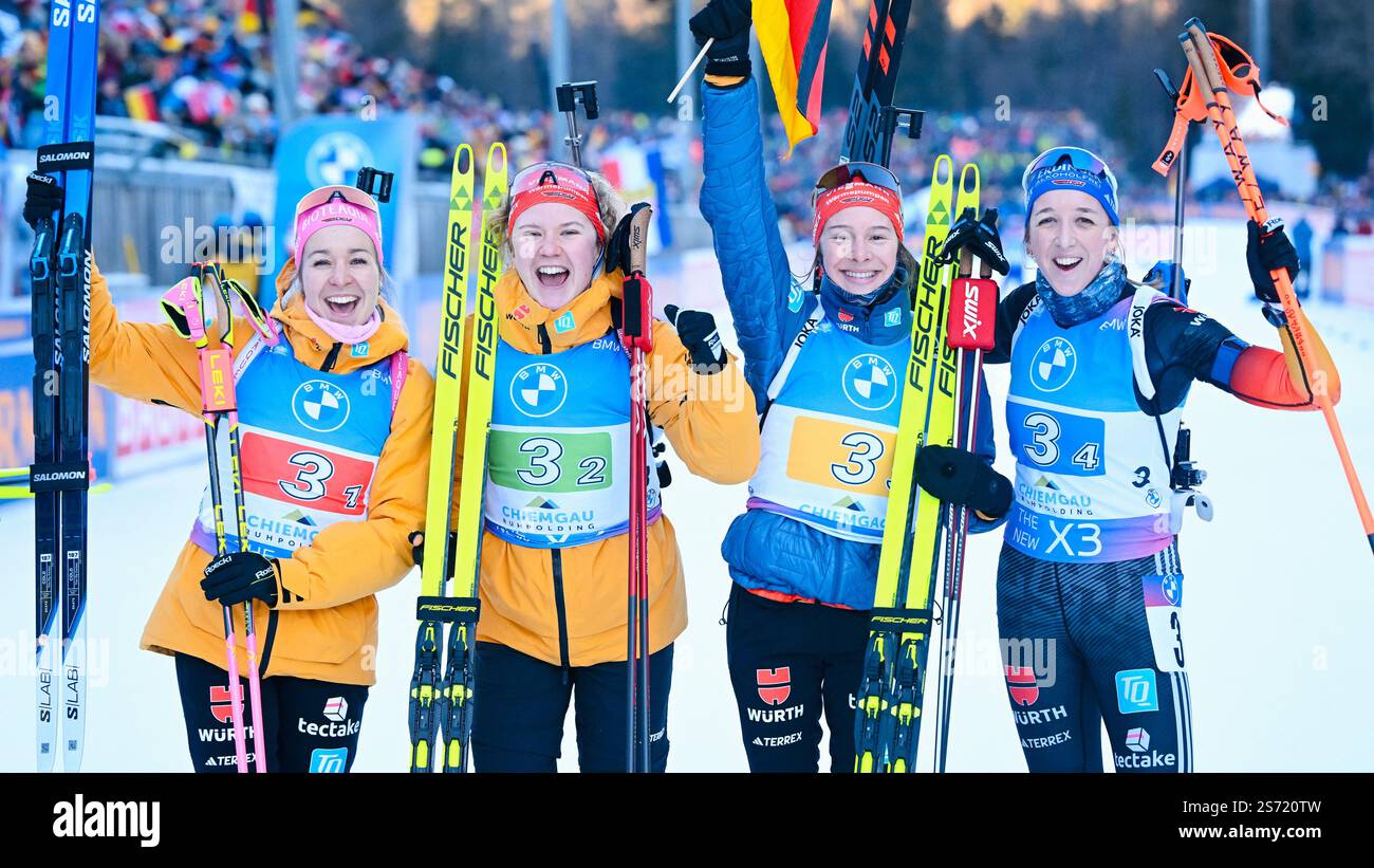Ruhpolding, Germany. 18th Jan, 2025. Biathlon: World Cup, 4 x 6 km ...