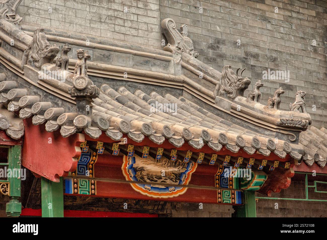 Architectural detail from the Jing Yang Hutong of Beijing. The Hutongs ...