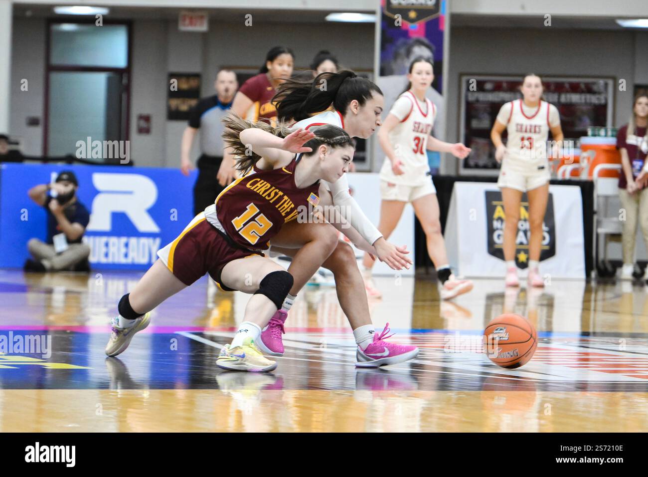 SPRINGFIELD, MA - JANUARY 18: Arielle Lopez of Christ the King (12) and ...