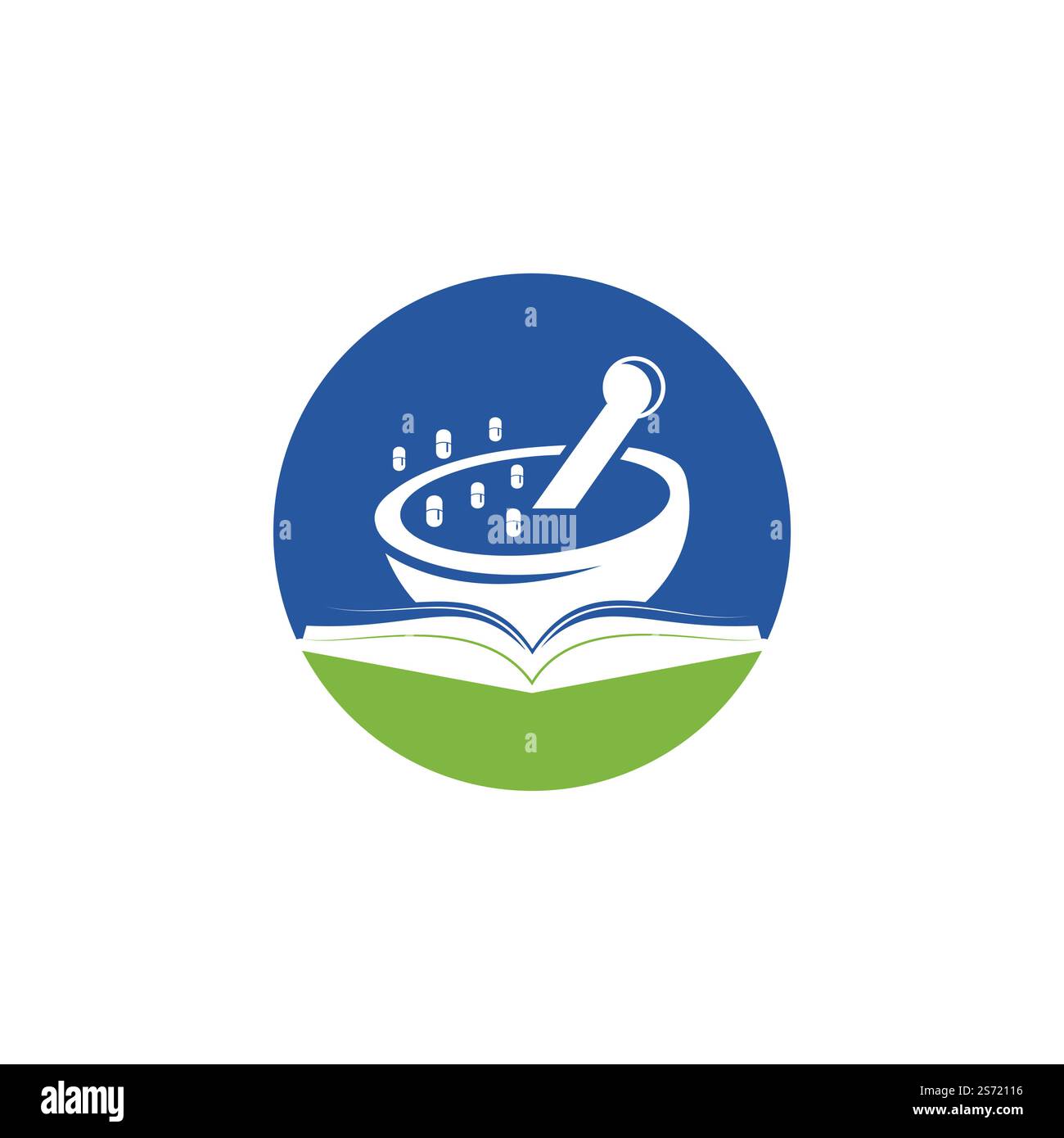 Pharmacy book vector logo design. Medical study logo design concept ...
