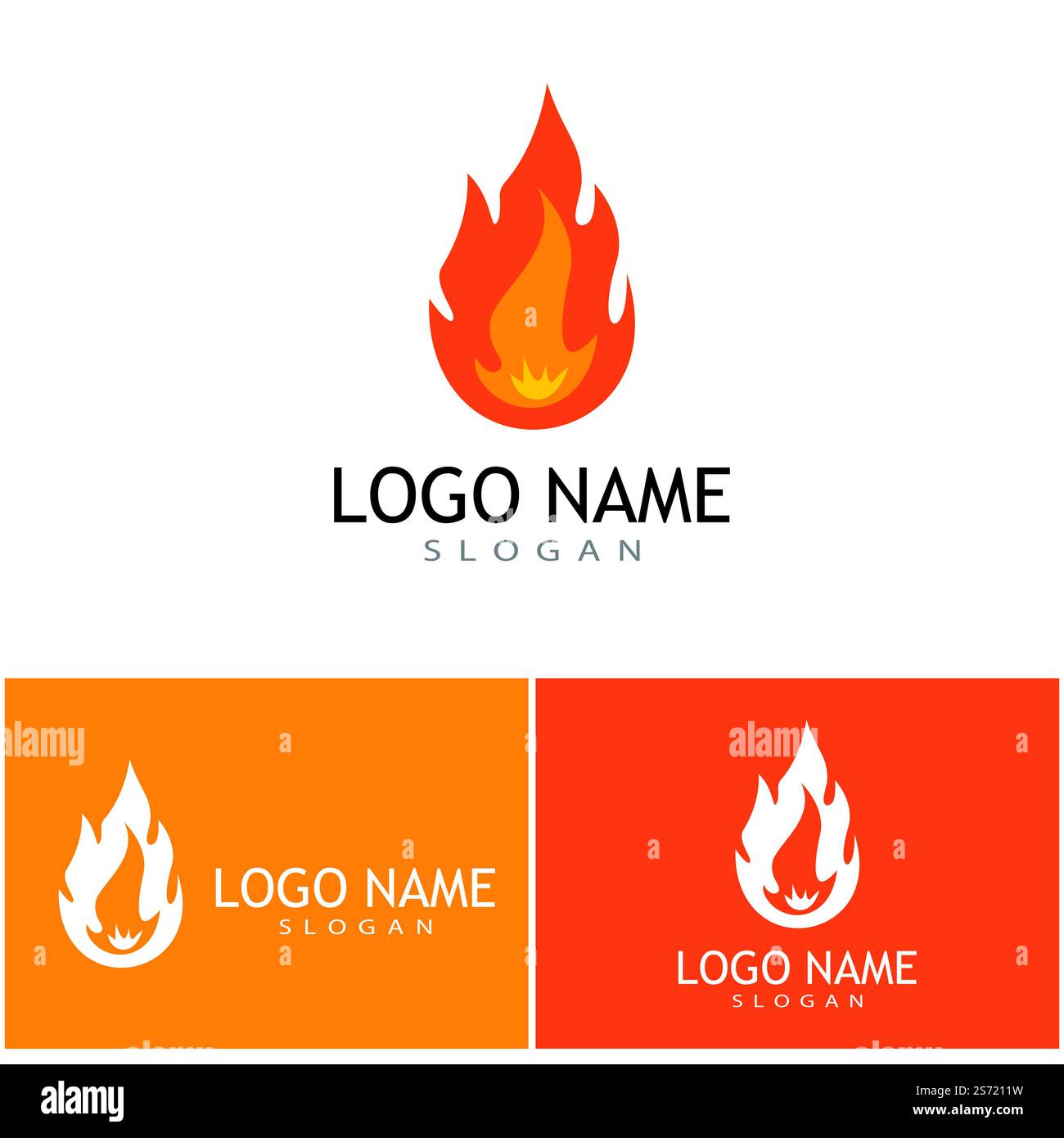 Fire flame Logo vector concept design Stock Vector Image & Art - Alamy