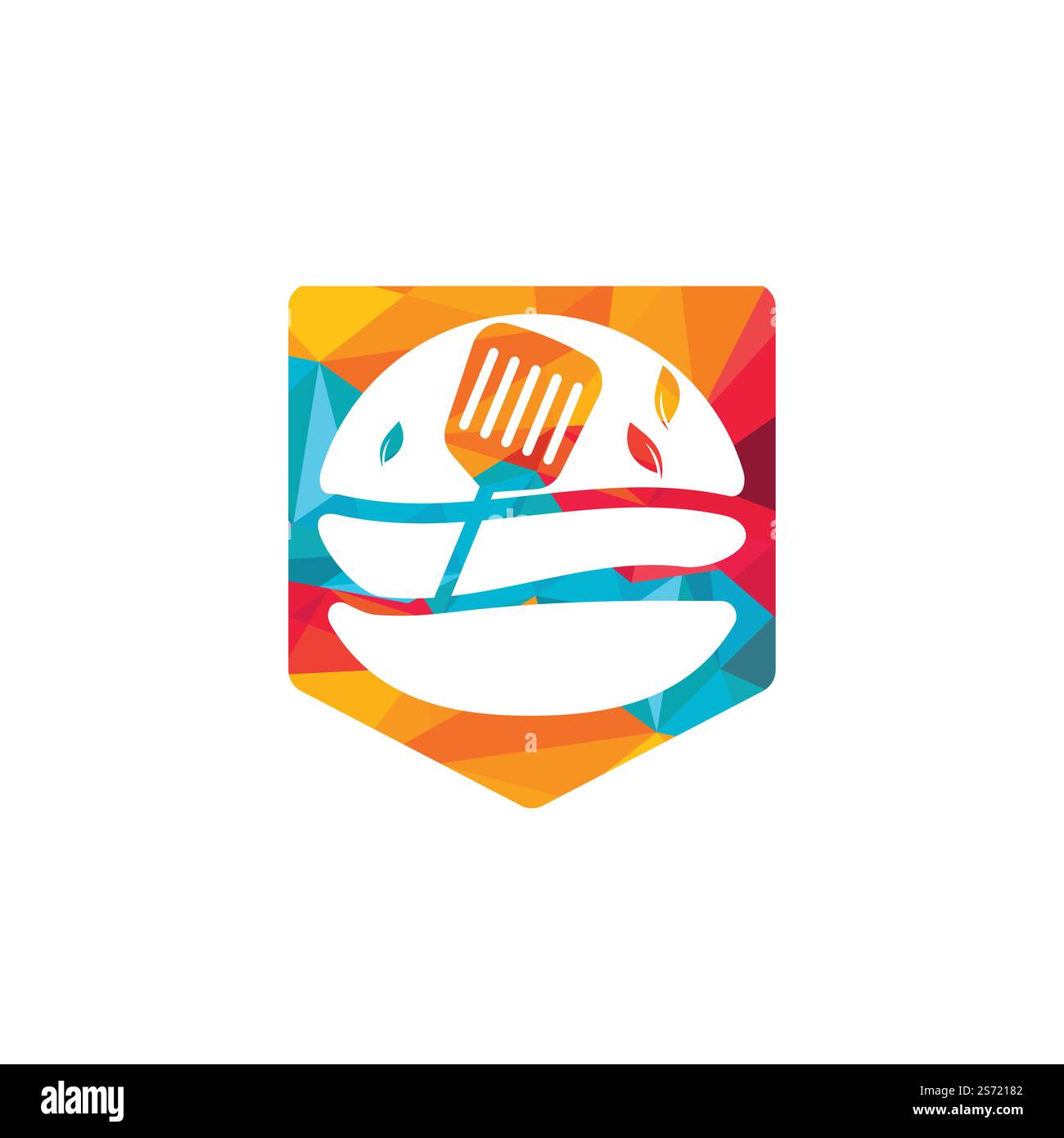 Vegan burger vector logo design. Healthy organic burger logo concept ...