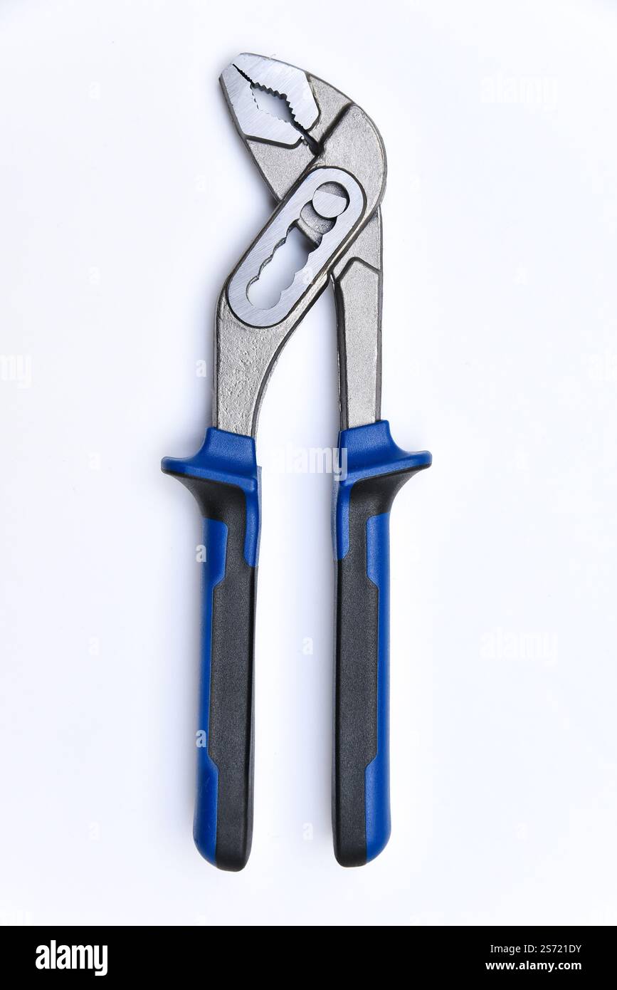 Construction fix tool for repair and DIY adjustable wrench isolated on ...