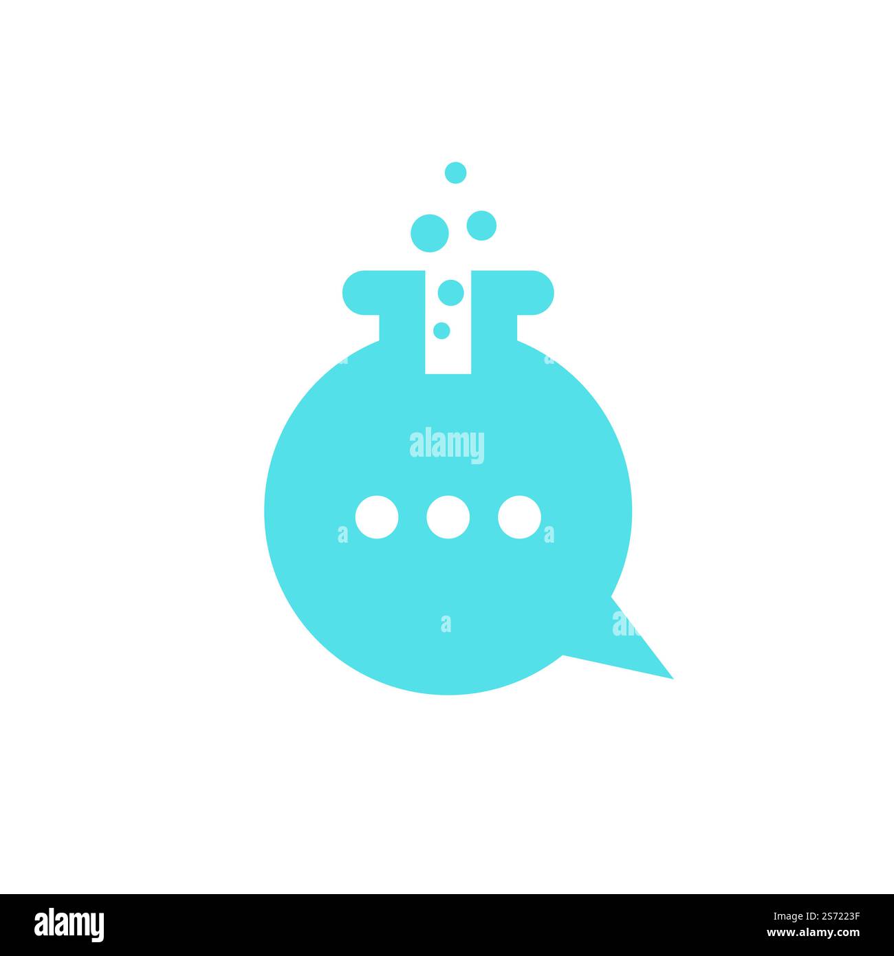 Lab chat vector logo design. Lab talk logo design. Research and Science ...