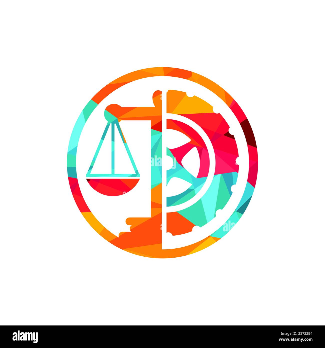 Transport law vector logo design template. Tire and balance icon design ...