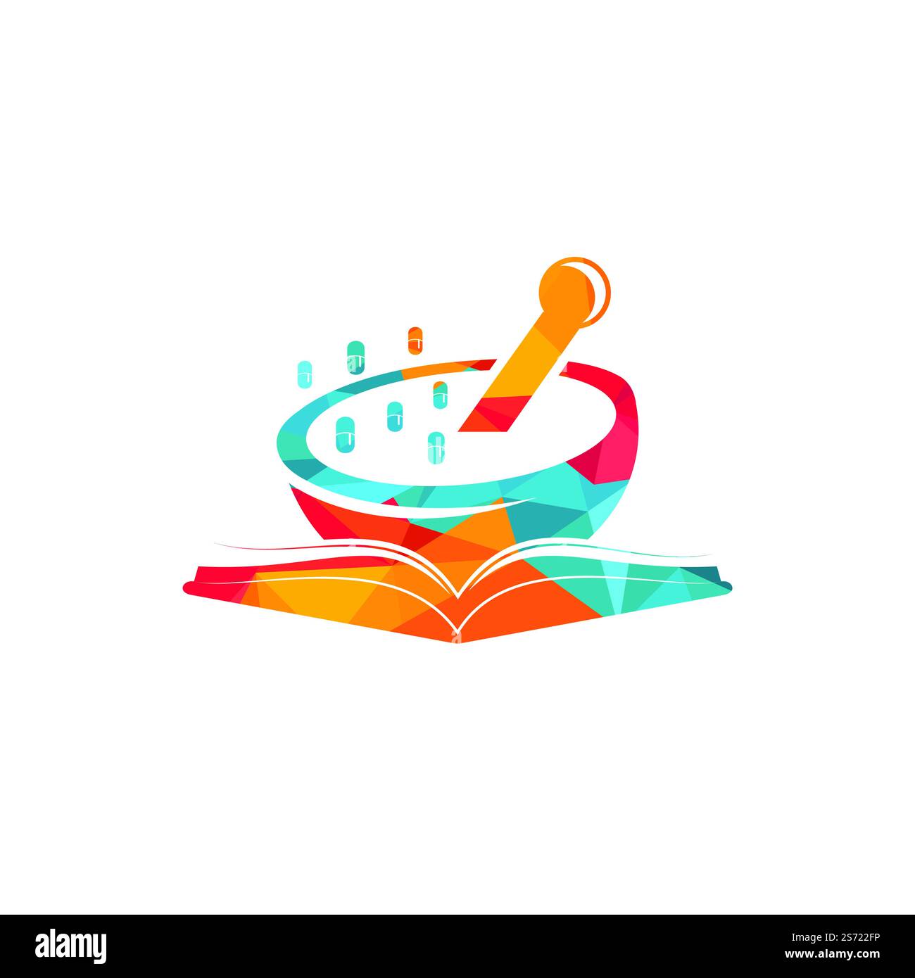 Pharmacy book vector logo design. Medical study logo design concept ...