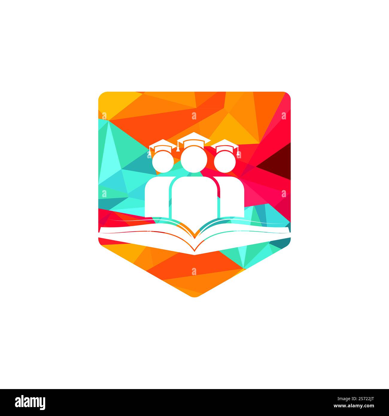 Education and learning vector logo design. Students and book icon ...