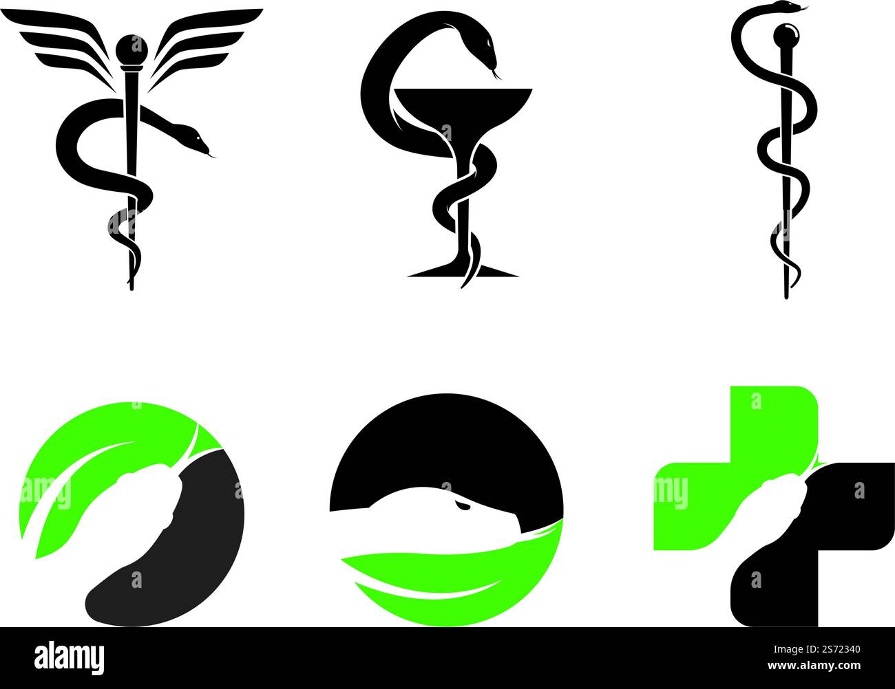 Snake logo vector ilustration template Stock Vector Image & Art - Alamy