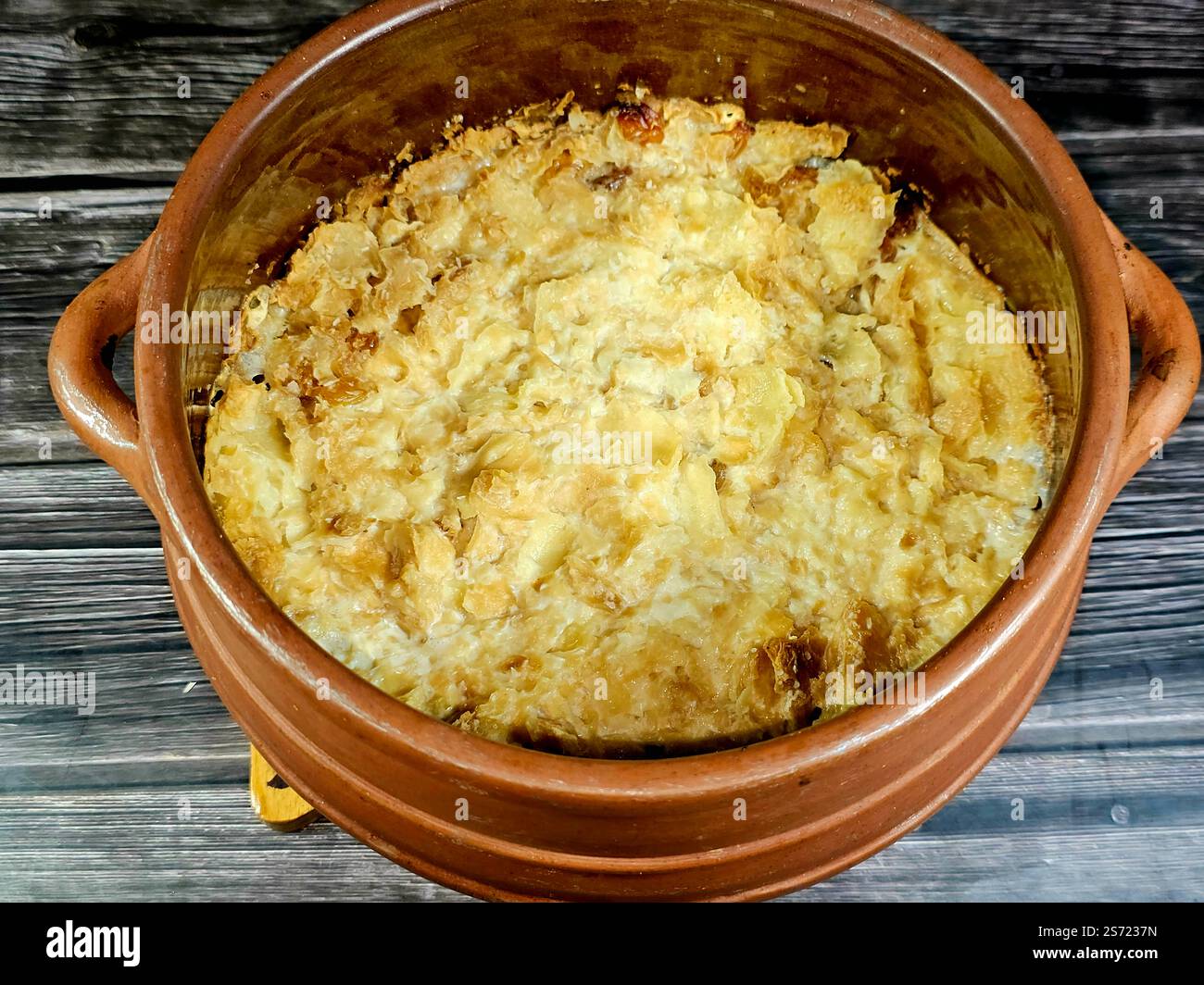 Traditional Arabic Egyptian Eastern dessert cuisine called Om Ali ...