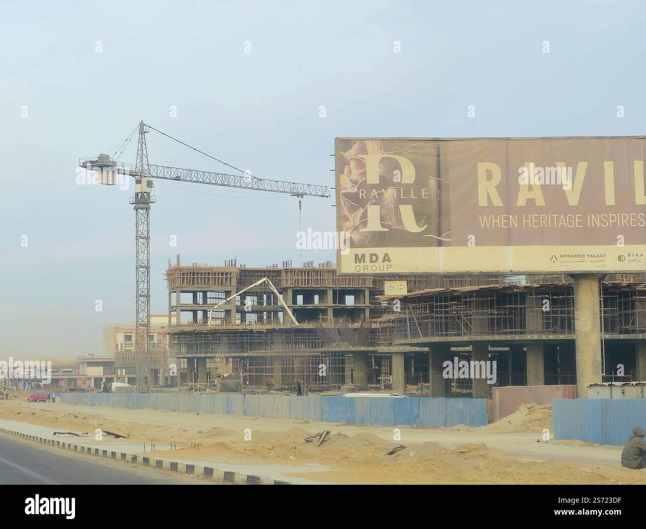 Cairo, Egypt, January 4 2025: A new high rise of residential apartments ...