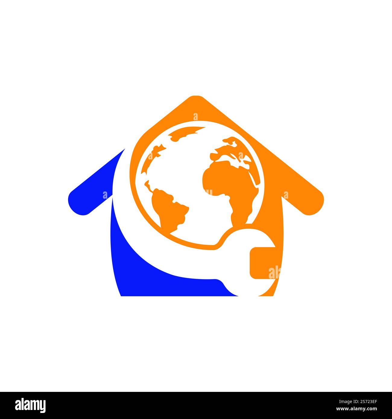 Mechanic World logo vector design template. Global repair network ...