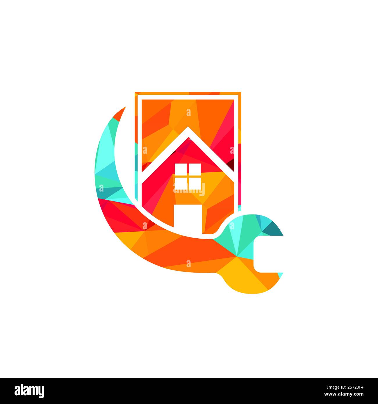 House repair vector logo design template. Home restoration and ...