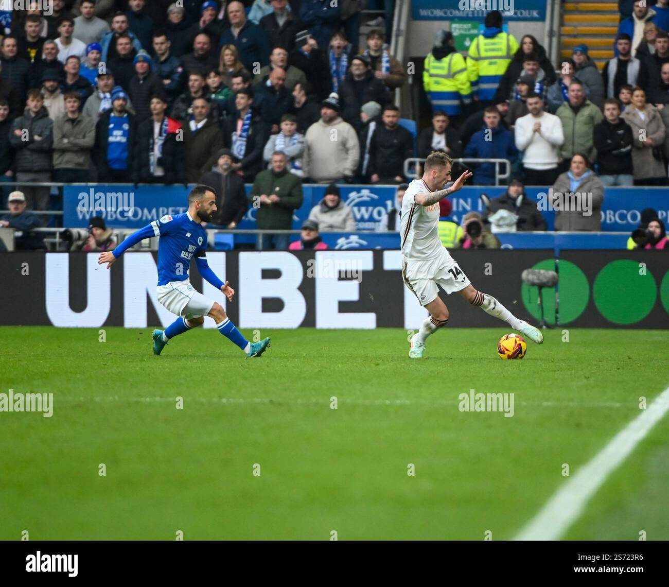 Cardiff City Stadium, Cardiff, UK. 18th Jan, 2025. EFL Championship ...