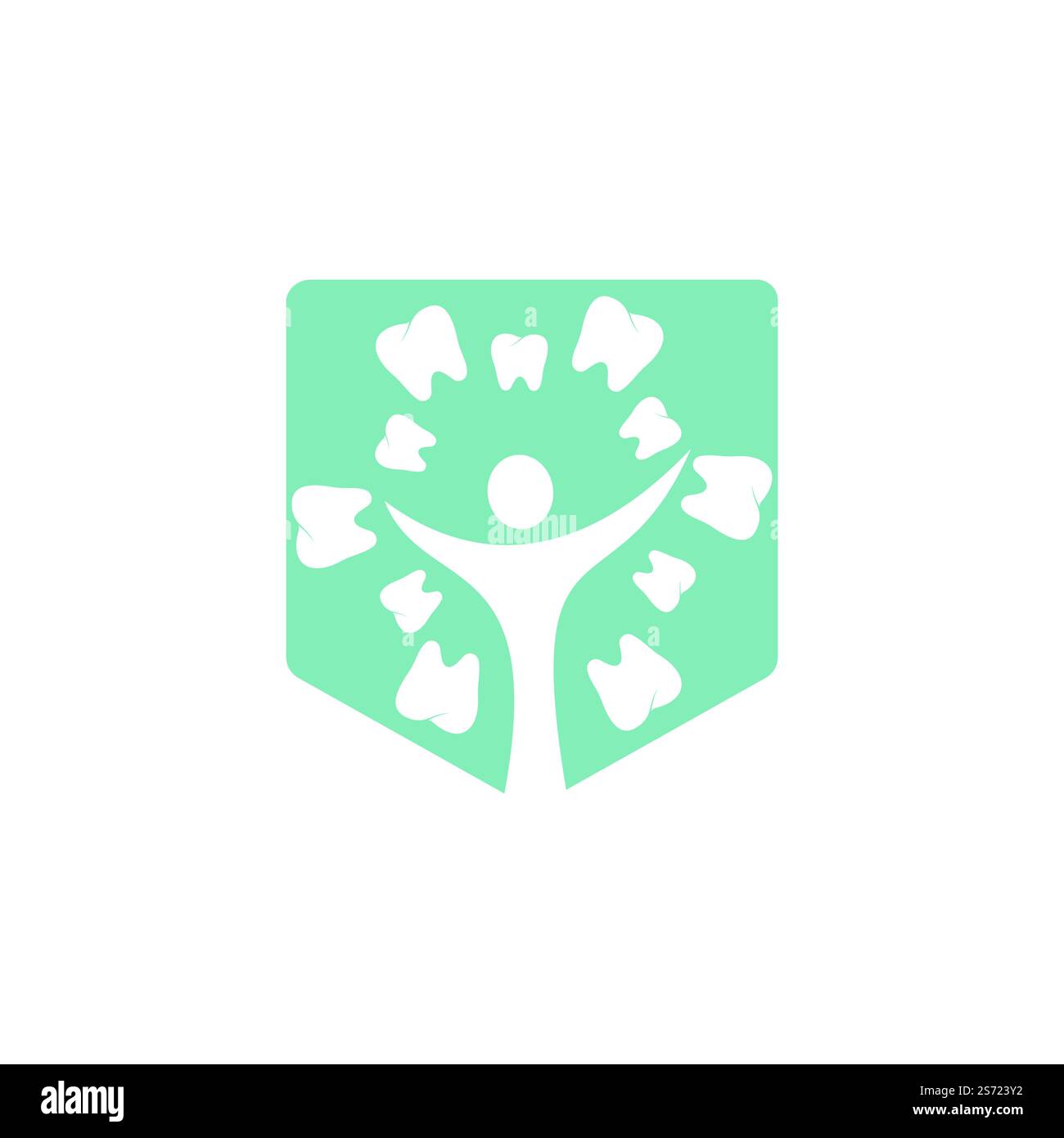 Dental clinic vector design template. Illustration tree icon with tooth ...