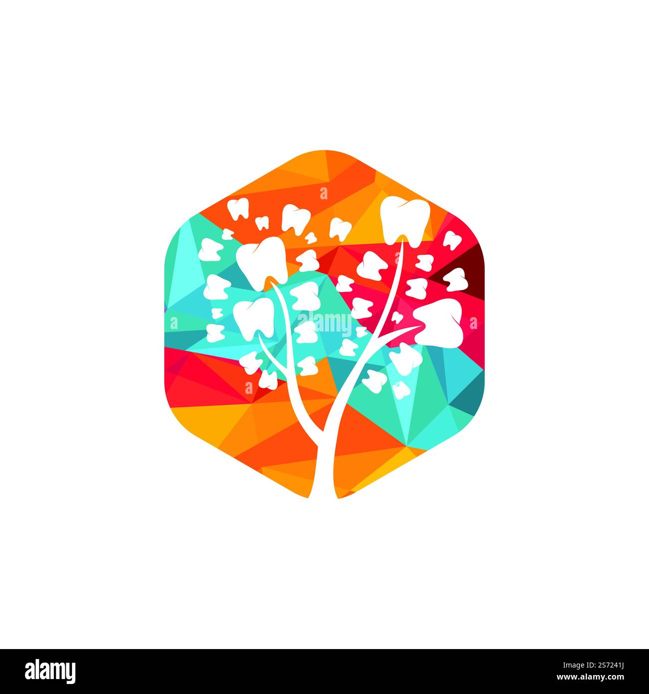 Dental tree vector logo design template. Dental tree vector logo ...
