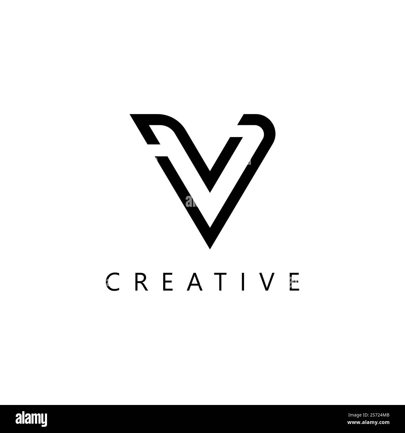 V shape design Black and White Stock Photos & Images - Alamy