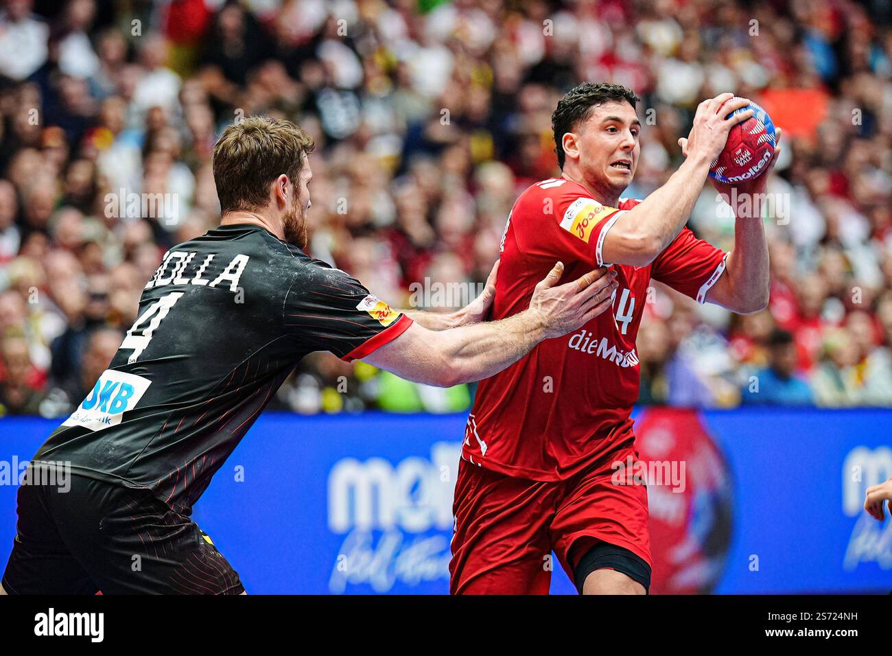 Johannes Golla (Deutschland, #04), Mehdi Ben Romdhane (Schweiz, #44) DEN, Schweiz vs ...