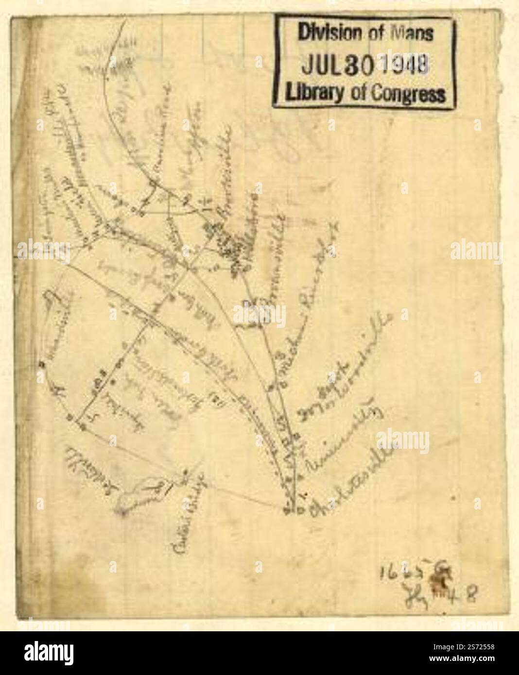 [Sketch of parts of Albemarle and Nelson counties, Virginia, showing ...