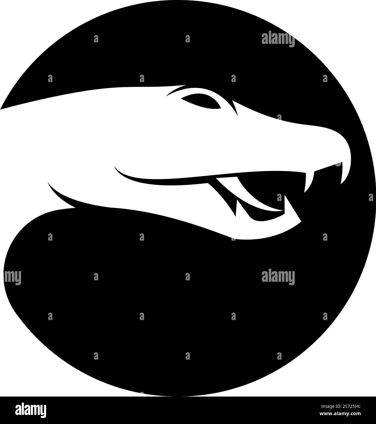 Snake logo vector ilustration template Stock Vector Image & Art - Alamy