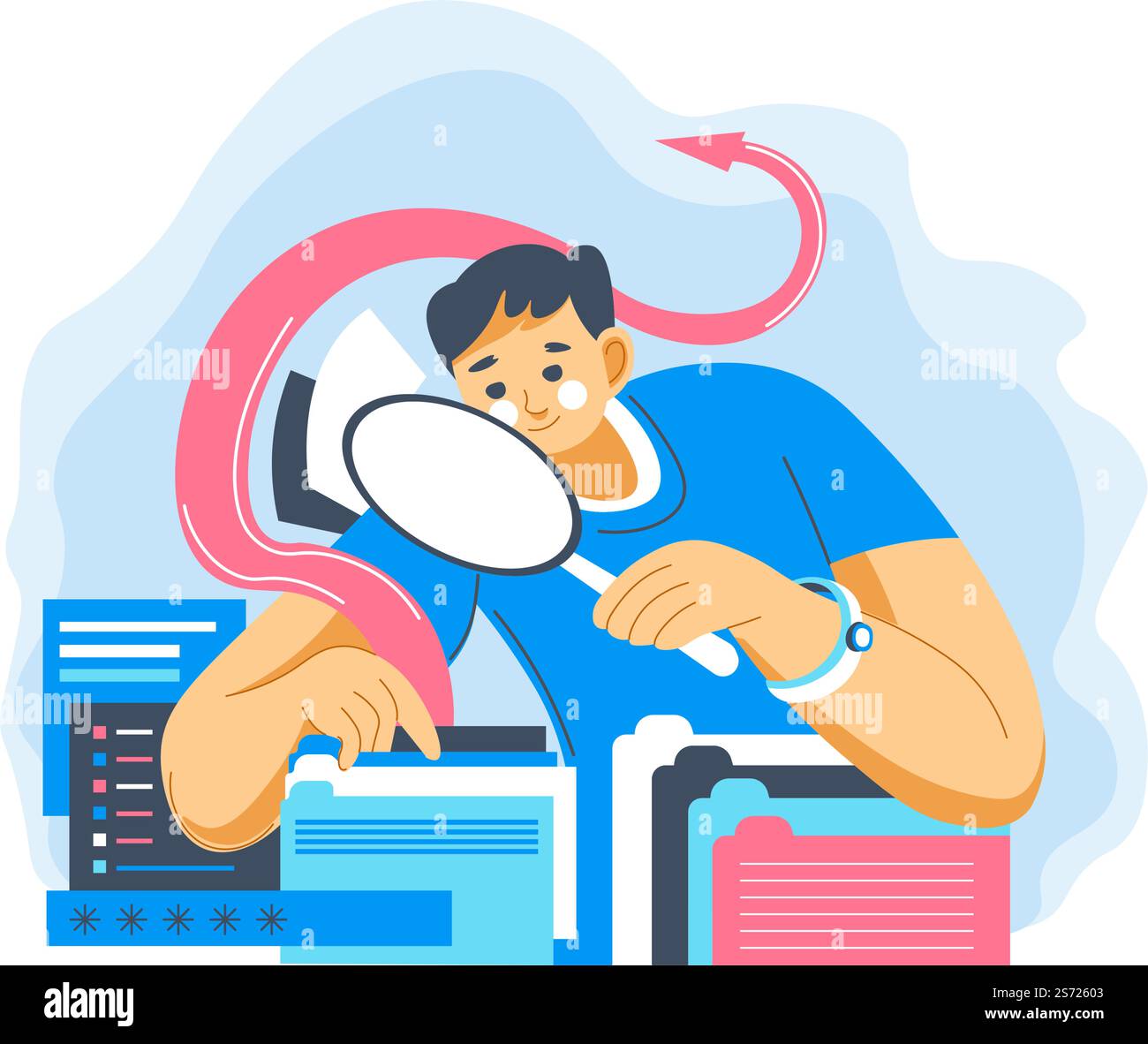 Investigative skills Stock Vector Images - Alamy