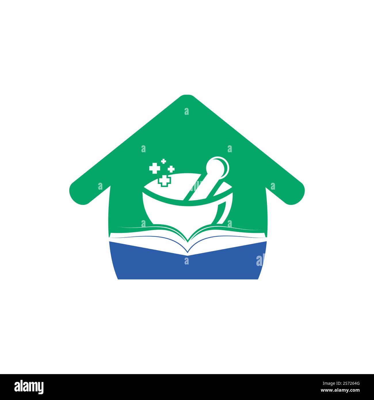 Pharmacy book vector logo design. Medical study logo design concept ...